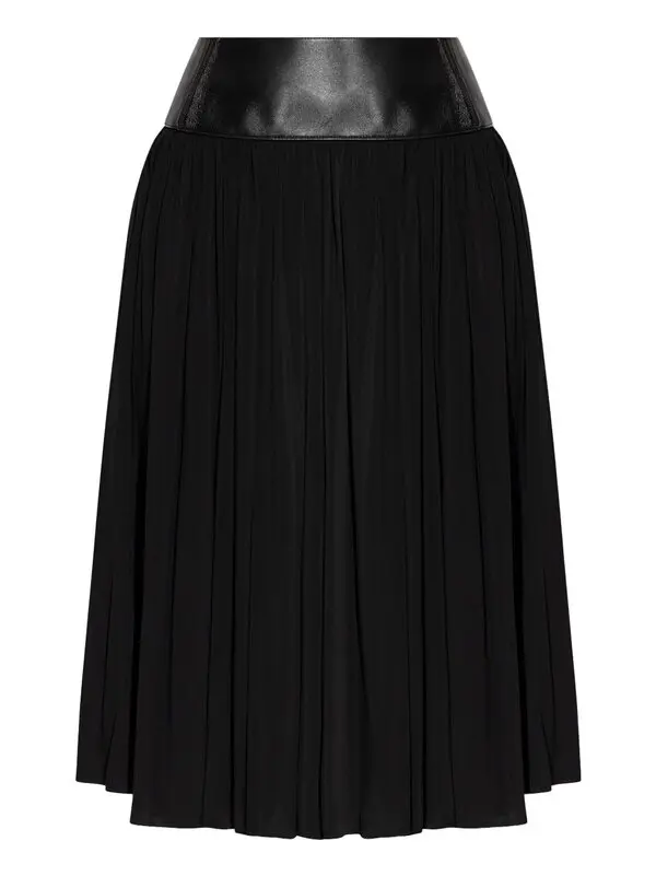 Alaïa Skirt With Leather Belt - Black