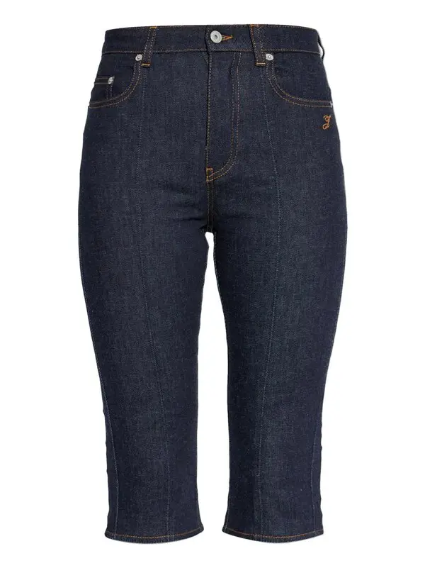 Jacquemus Cropped Skinny Fit Jeans - Navy Blue