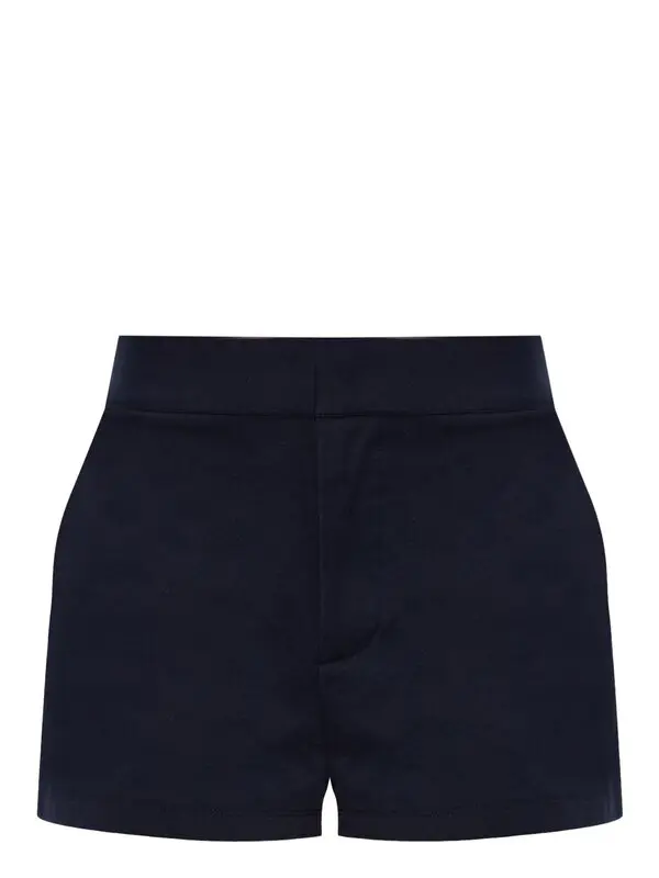 Dsquared2 Cotton High Waisted Shorts - Navy Blue