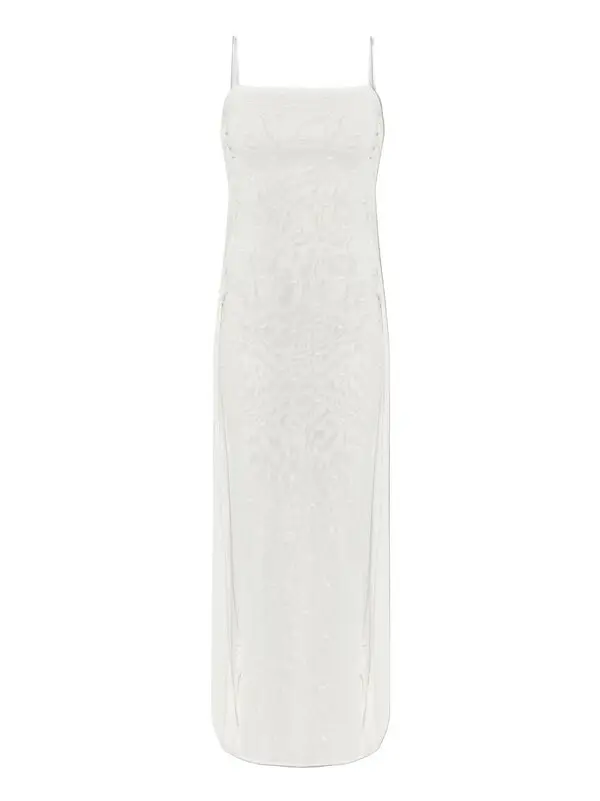 Jacquemus Plumetis Maxi Dress - White