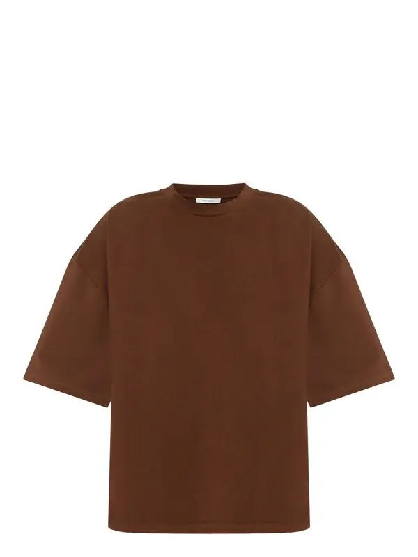 ENTIRE STUDIOS Cotton T-shirt - Brown