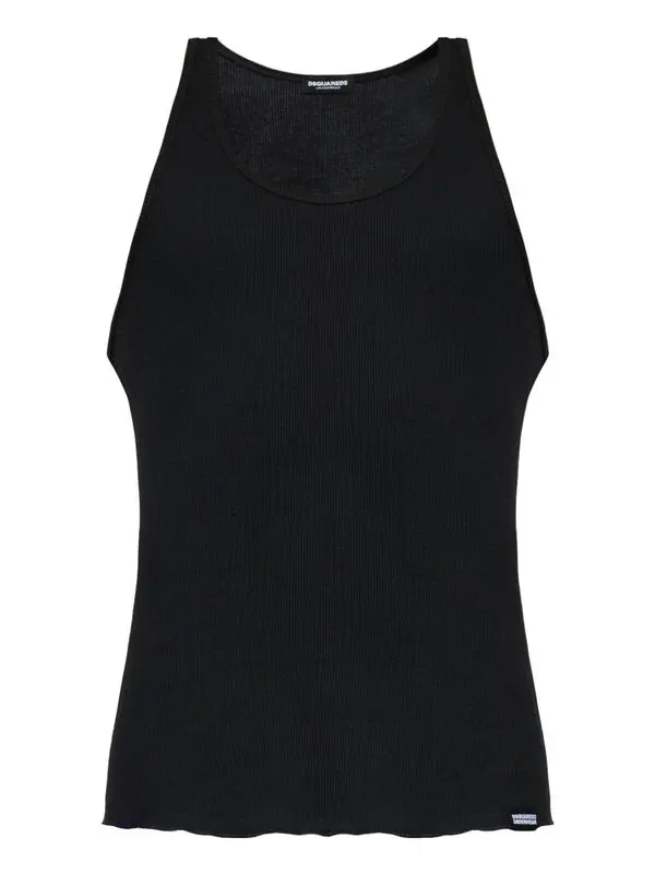 Dsquared2 Sleeveless Lingerie Top - Black