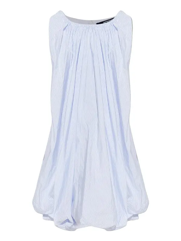 Jacquemus Lavande Flared Oversize Dress - Blue