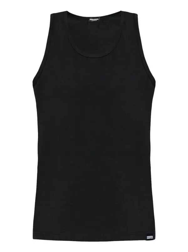 Dsquared2 Sleeveless Lingerie Top - Black