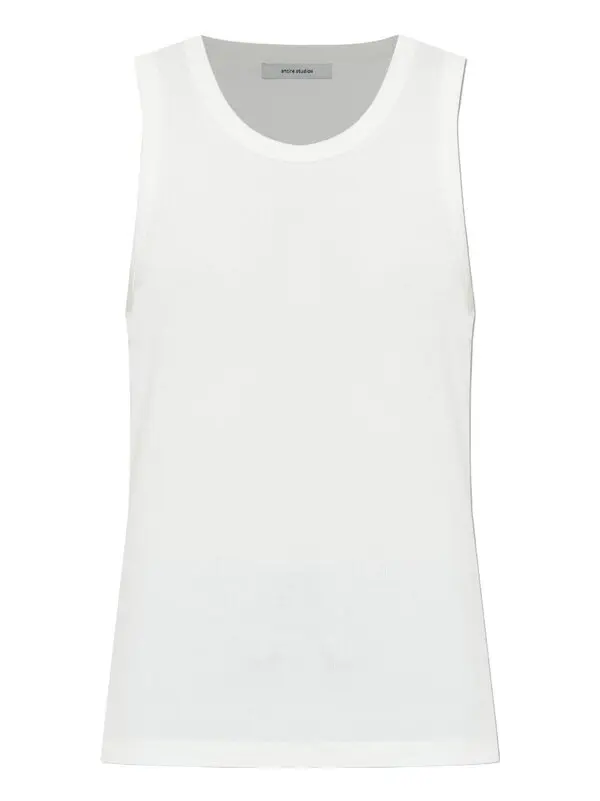 ENTIRE STUDIOS Ribbed Tank Top - White