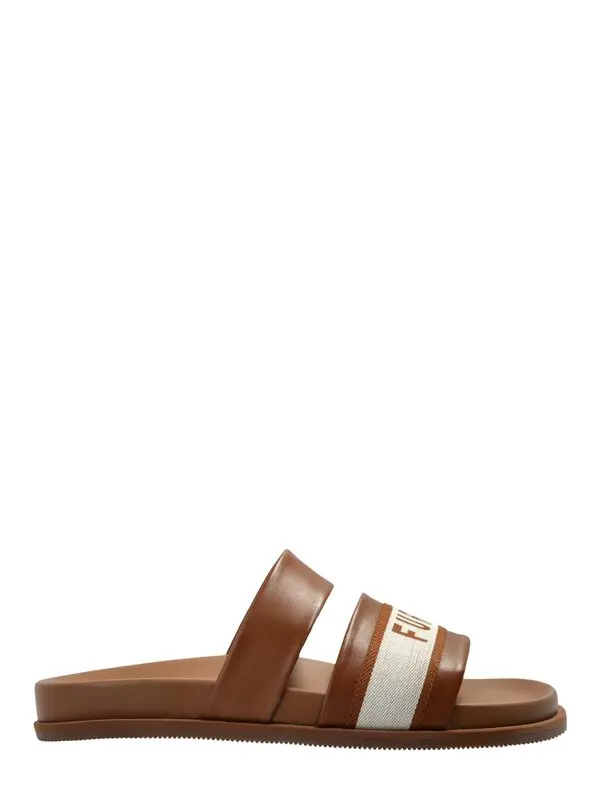 Furla Tide Slides - Brown
