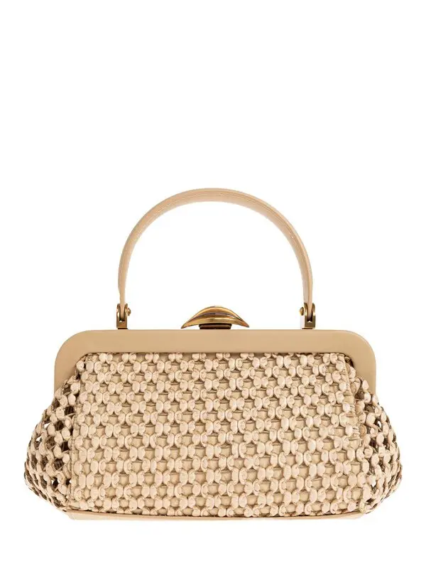 Cult Gaia Zuma Mini Handheld Bag - Beige