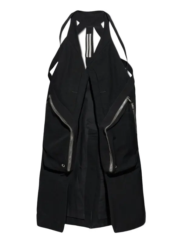 Rick Owens Vest With Pockets - Black
