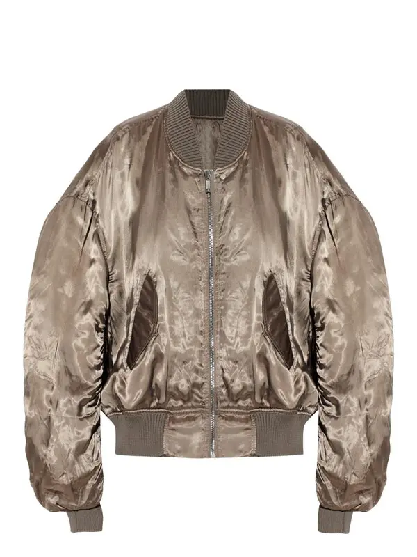 Rick Owens Insulated 'bomber' Jacket - Brown
