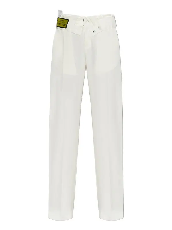 MAISON MARGIELA Creased Trousers - Cream