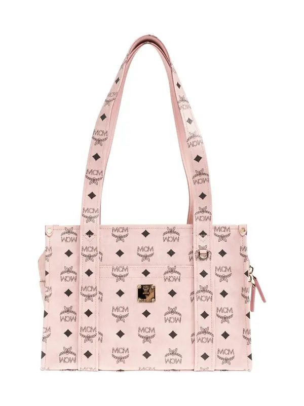 Mcm Large Aren Shopper - Pink