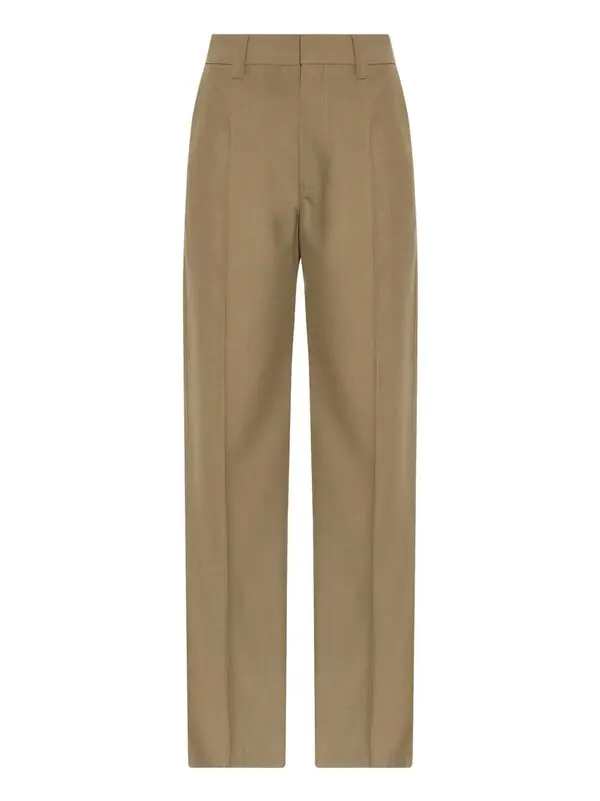 LEMAIRE Creased Trousers - Green