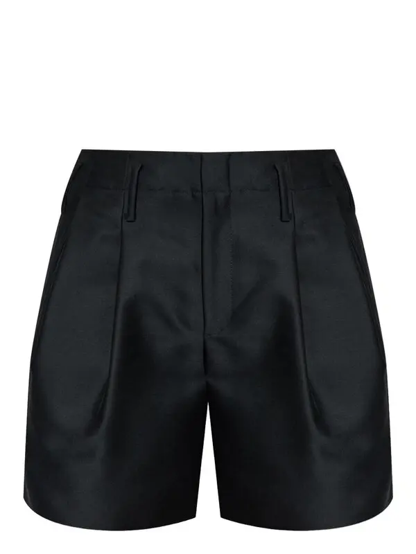 Kenzo Pleated Shorts - Black