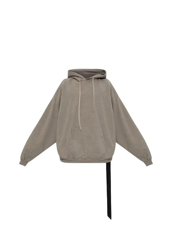 Rick Owens Hun' Hooded Sweatshirt - Grey