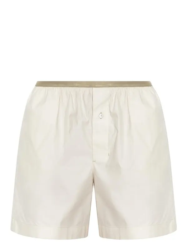 LEMAIRE Cotton Shorts - Cream