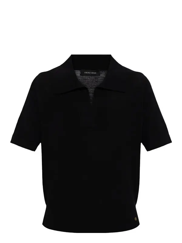 ANINE BING Moni Polo - Black