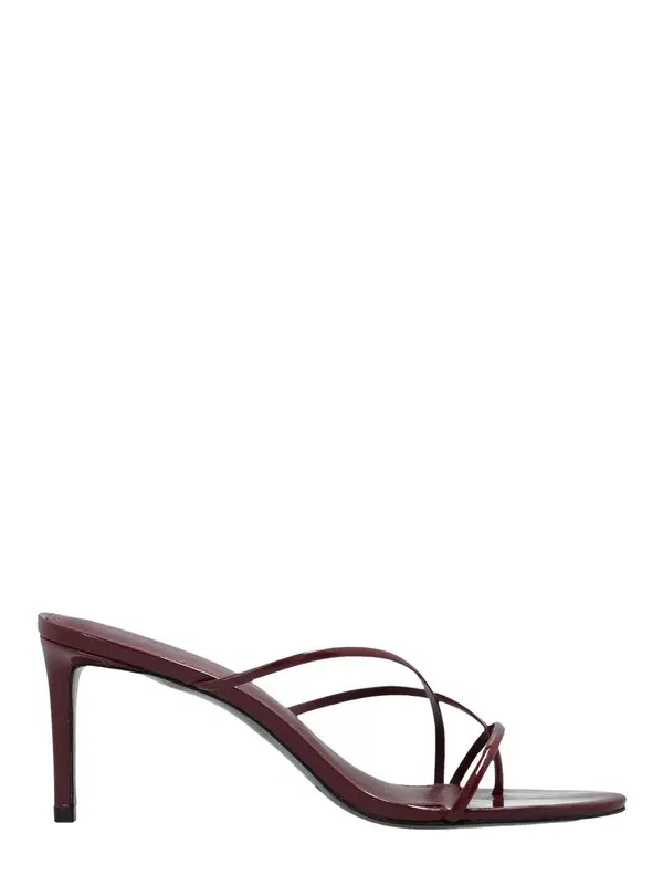 BLACK SUEDE STUDIO Heeled Mules - Burgundy