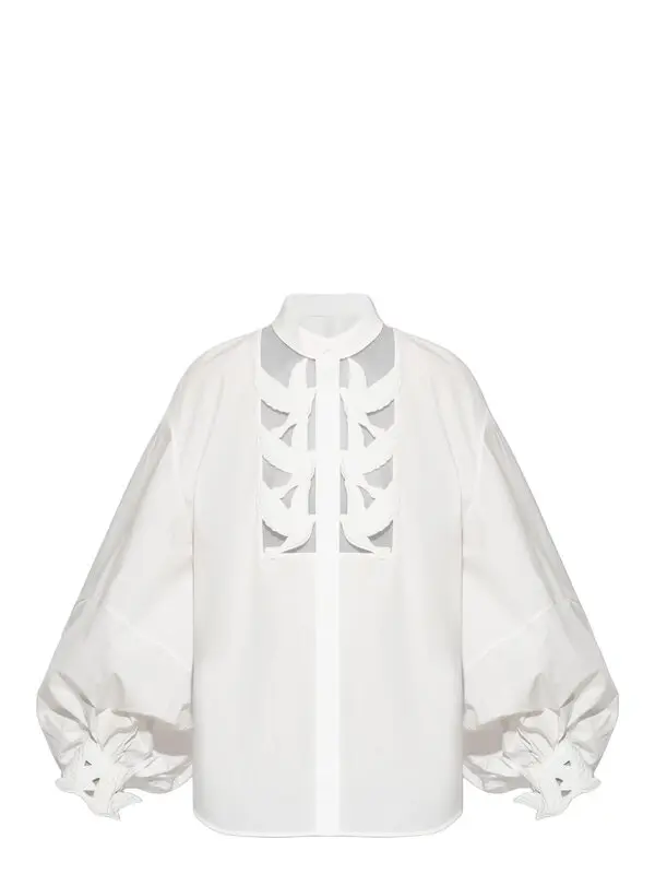 Zimmermann Blouse With Decorative Neckline - White