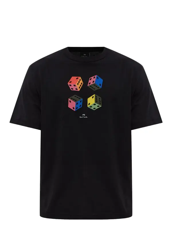 Paul Smith T-shirt With A Colorful Print - Black