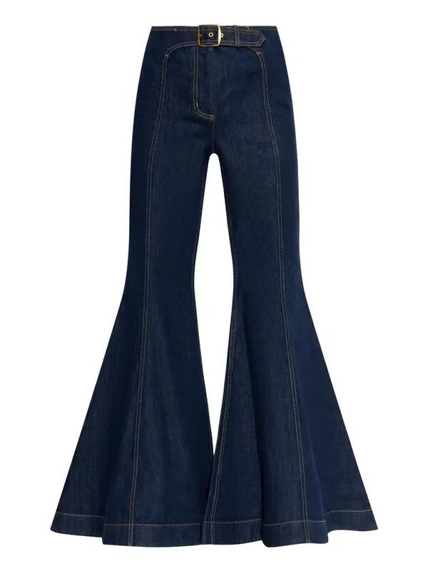 Zimmermann Flared Leg Jeans - Navy Blue