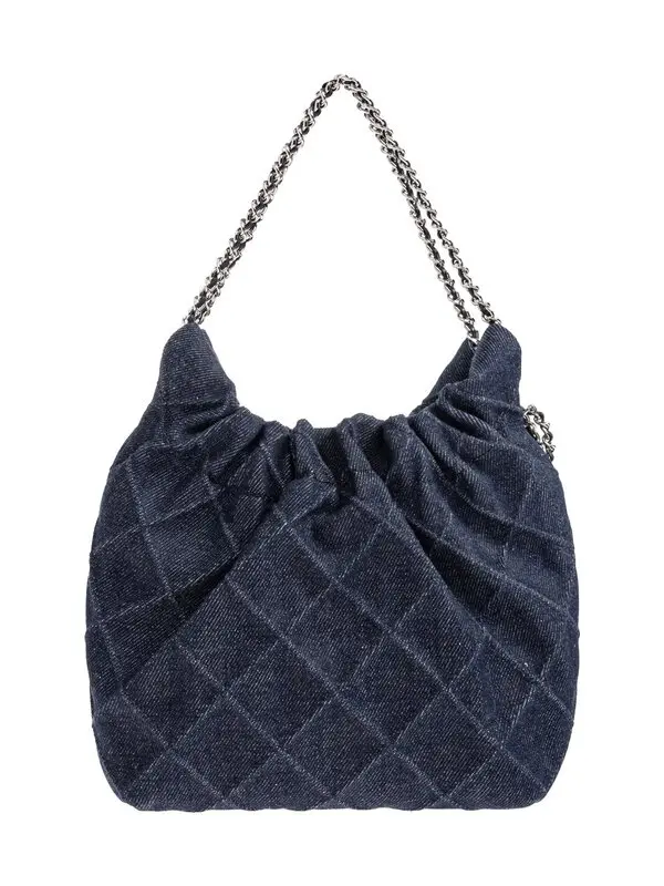 Tory Burch Fleming Mini Hobo Shoulder Bag - Navy Blue