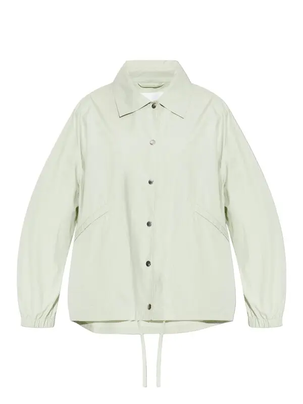 JIL SANDER Cotton Logo Jacket - Green