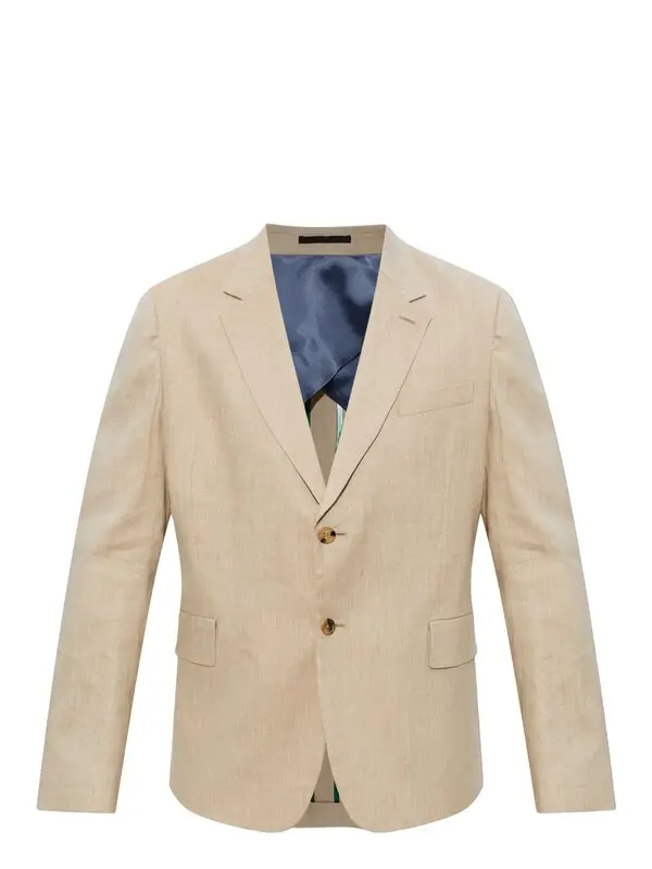 Paul Smith Blazer With Double Vent - Beige