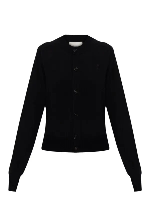 Ami Wool Cardigan - Black