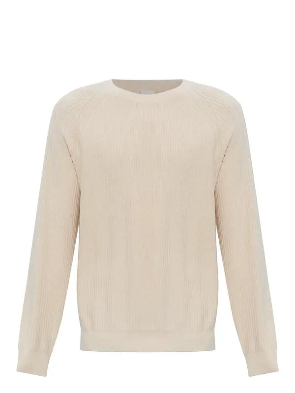 Paul Smith Ribbed Crew Neck Sweater - Beige