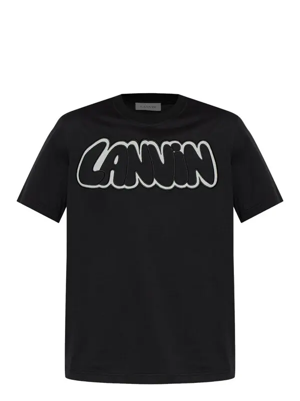 LANVIN T-shirt With Logo - Black