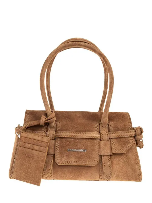 Dsquared2 Suede Handbag - Brown
