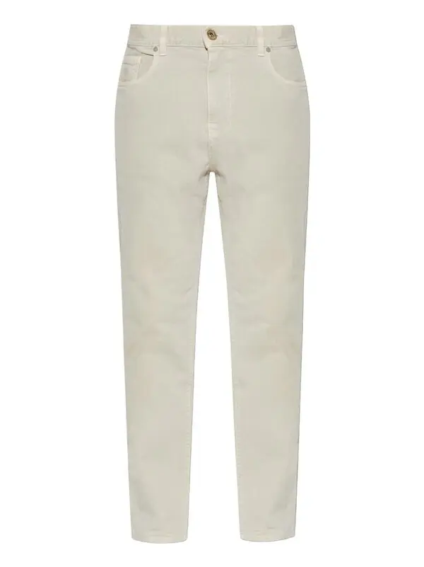 Eleventy Tapered Leg Jeans - Cream