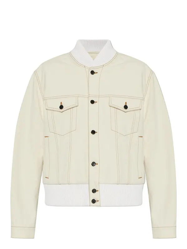 LANVIN Cotton Bomber Jacket - Cream