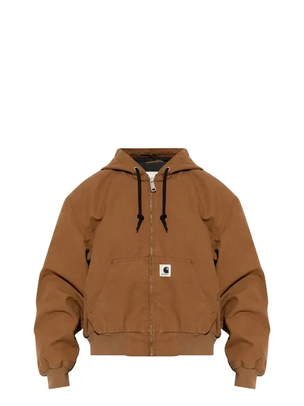 Carhartt Work In Progress Og Active Zip-up Hooded Sweatshirt - Brown