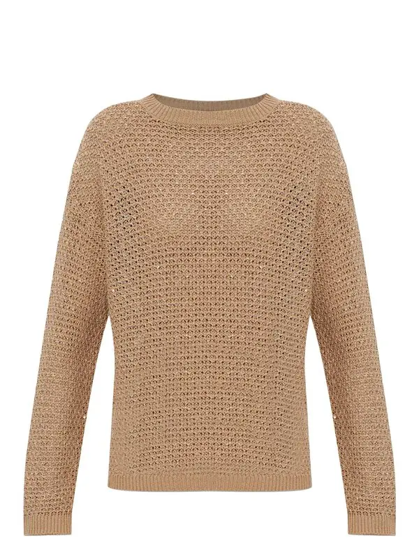 Fabiana Filippi Sweater With Sequins - Beige