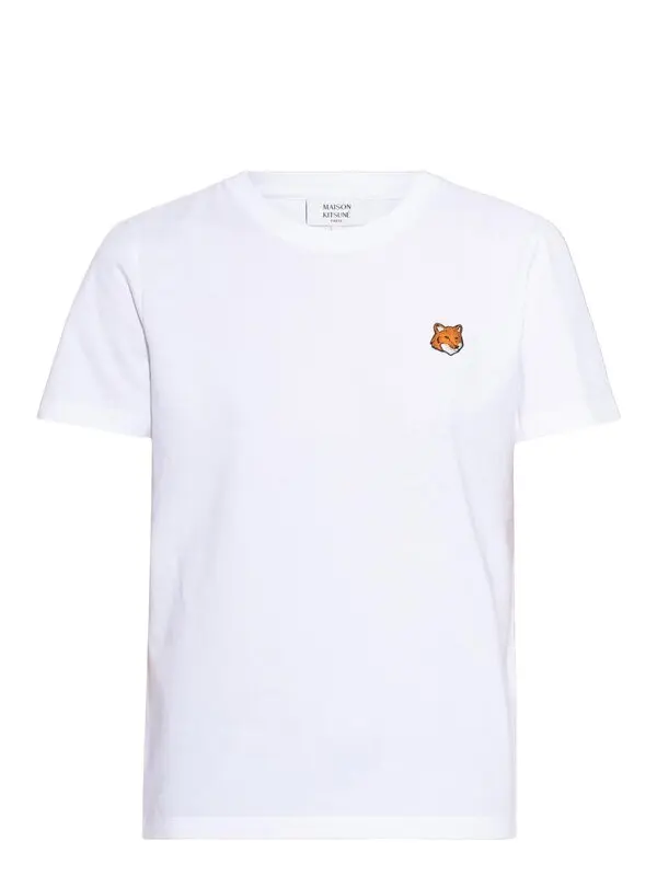 Maison Kitsuné T-shirt With Logo Patch - White