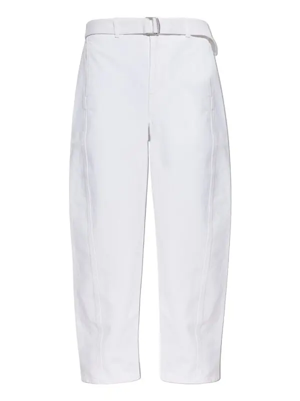 LEMAIRE Tapered Jeans With Belt - White