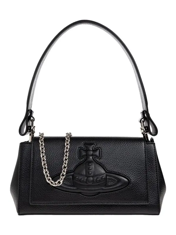 VIVIENNE WESTWOOD Hazel Medium Shoulder Bag - Black