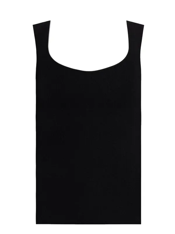 RÓHE Side-slit Top - Black