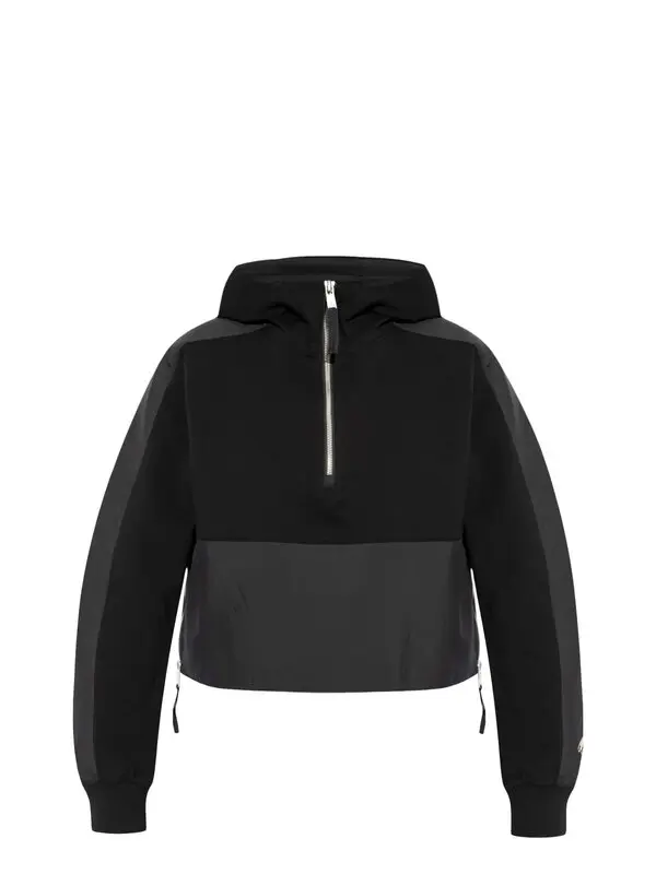 Moose Knuckles Oversized Cropped Hoodie - Black