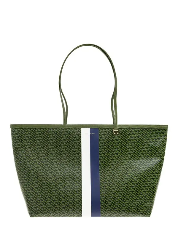 Tory Burch The Racer Shopper Bag - Green
