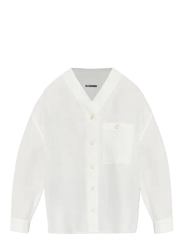 JIL SANDER V-neck Shirt - White