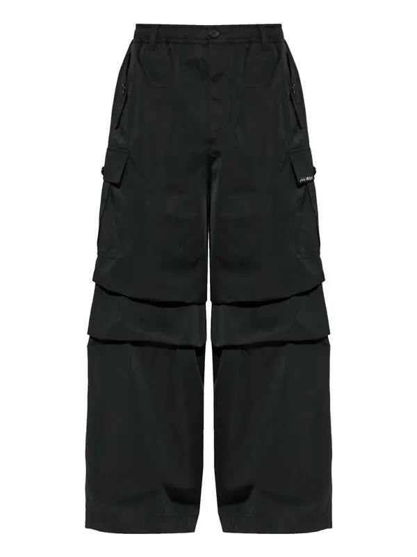 Marni Wide Leg Cargo Trousers - Black