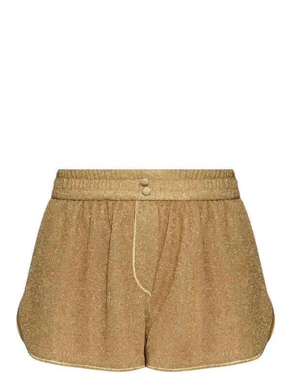 Oseree Lurex Thread Shorts - Gold