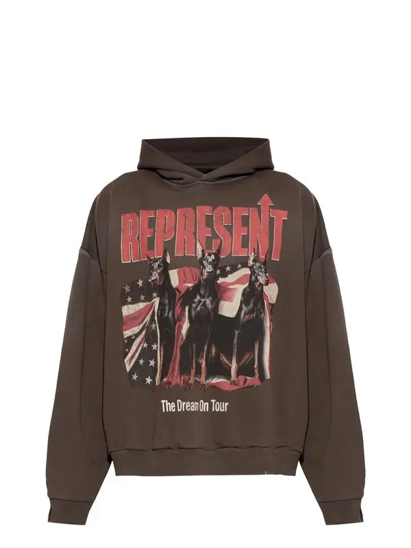 REPRESENT Dream On Tour Sweatshirt - Brown