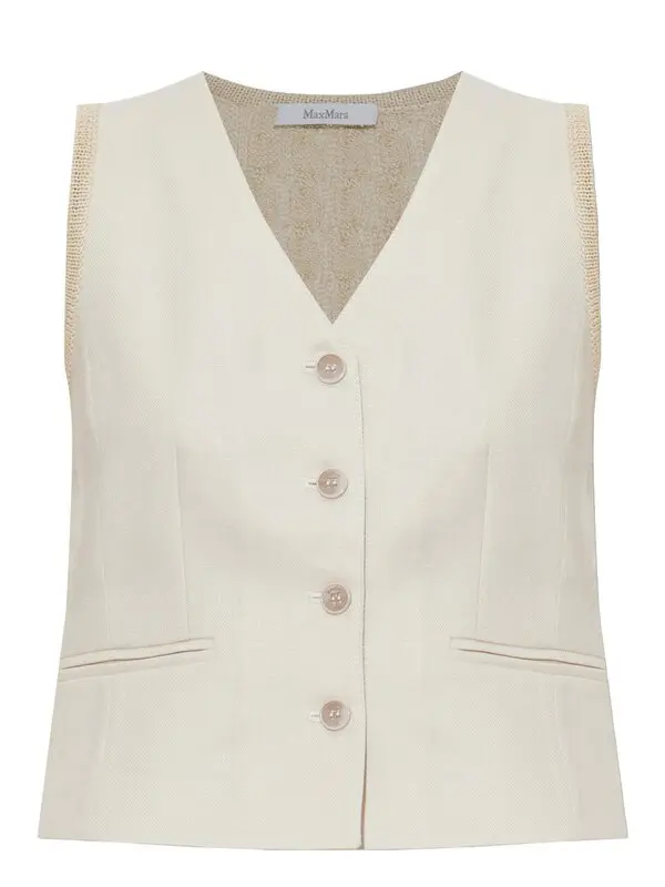 Max Mara Calibri Vest - Cream