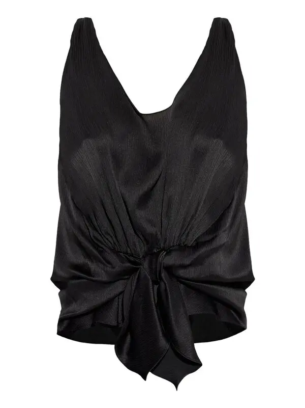 JW Anderson Silk Camisole Top - Black