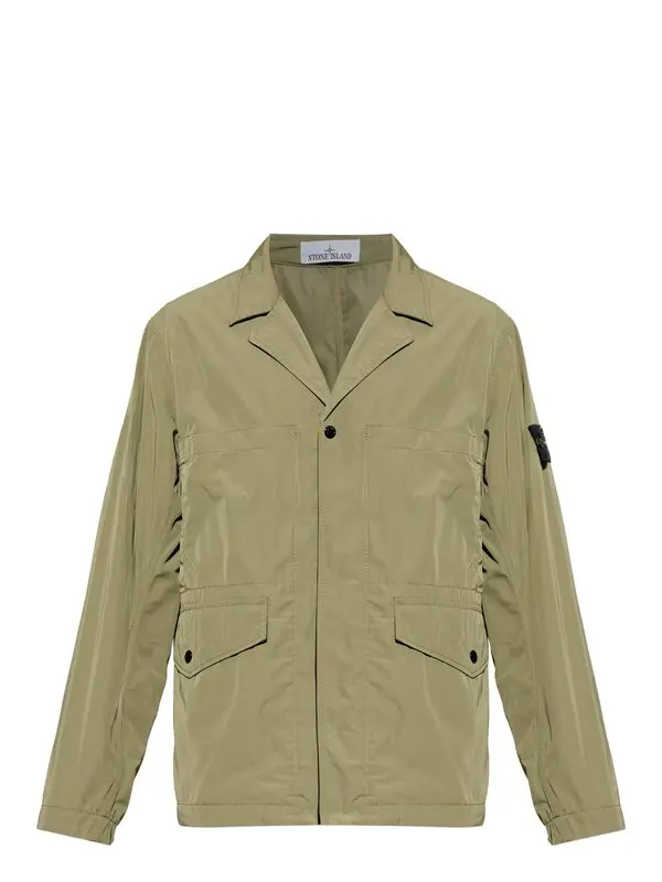 Stone Island Lightweight Jacket With Pockets - Green