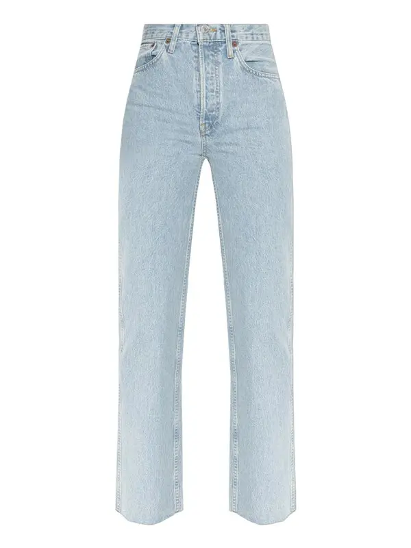 RE/DONE Straight-leg Jeans - Light Blue