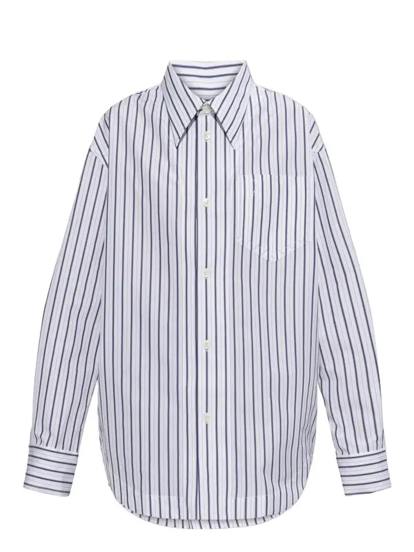 Ami Striped Shirt - White